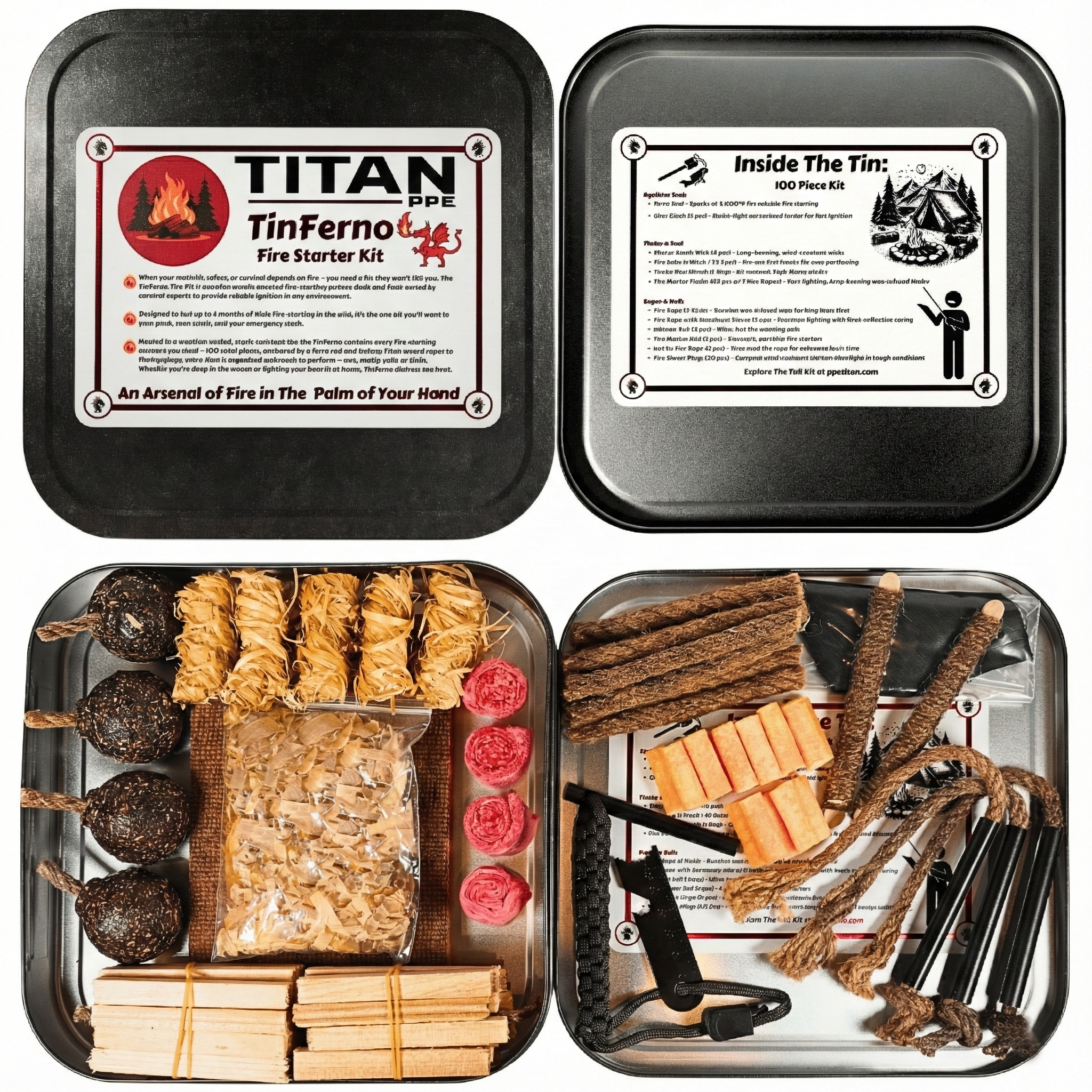 TinFerno - Fire Starting Kit – TITAN PPE